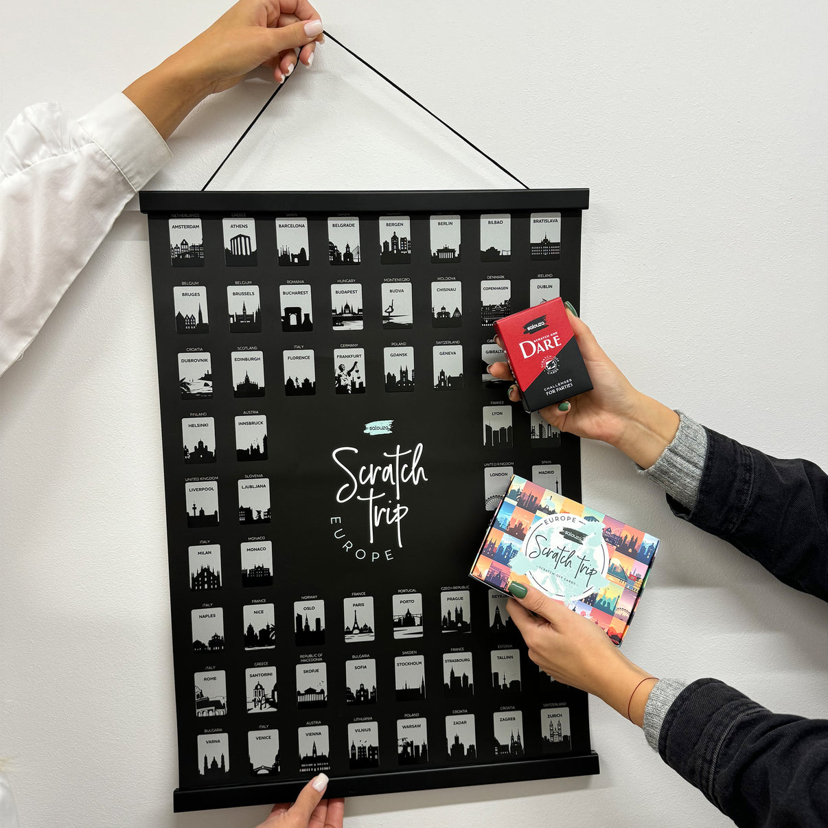 Scratch Off Cards and Poster set + Party game "Scratch and Dare ...